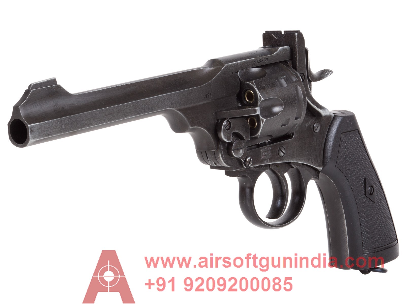 webley MKVI co2 pellet revolver by Airsoft gun India - Airsoft Gun India