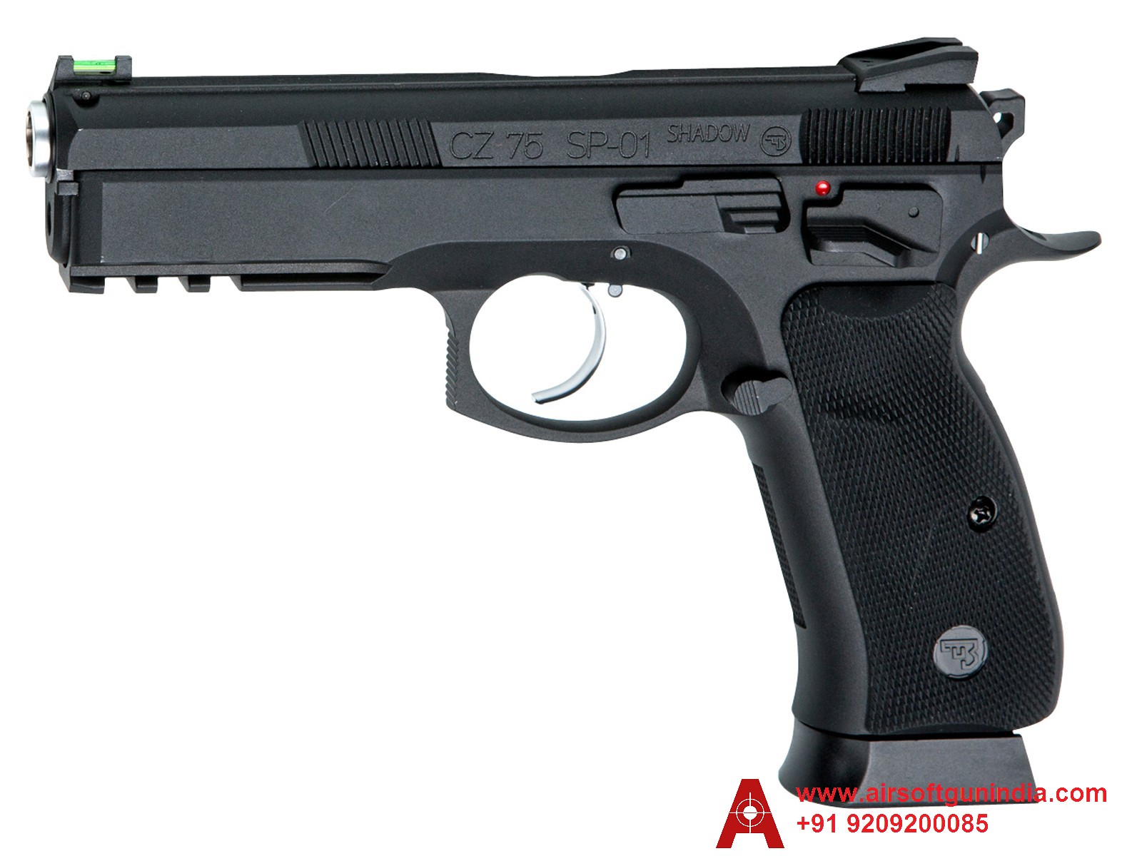 ASG CZ 75 SP-01 SHADOW CO2 BLOWBACK STEEL BB PISTOL by Airsoft Gun India