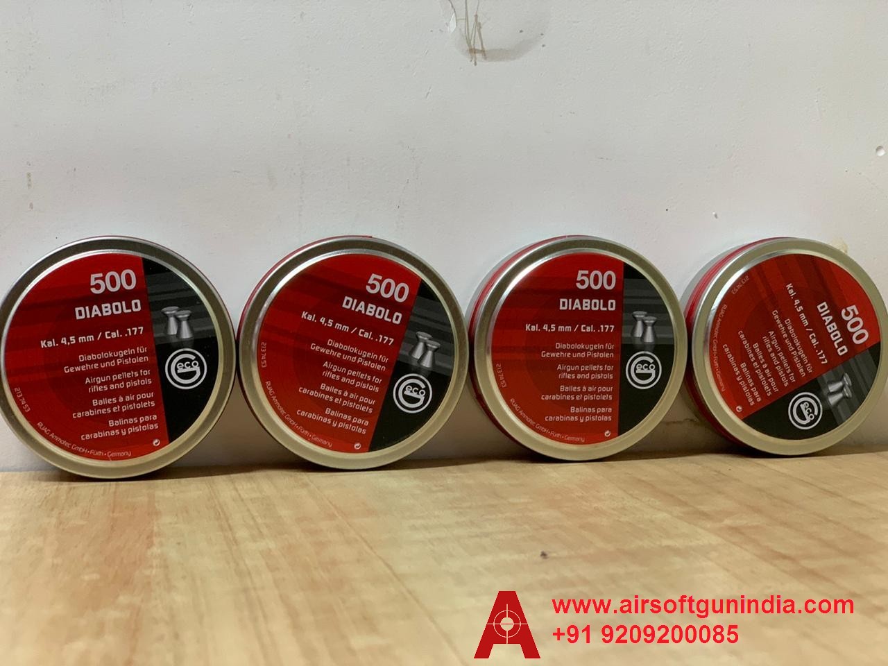 RWS Geco Diabolo .177 Pellet Pack Of 4 By Airsoft Gun India