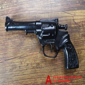 FULL METAL BLACK TOY CORK REVOLVER