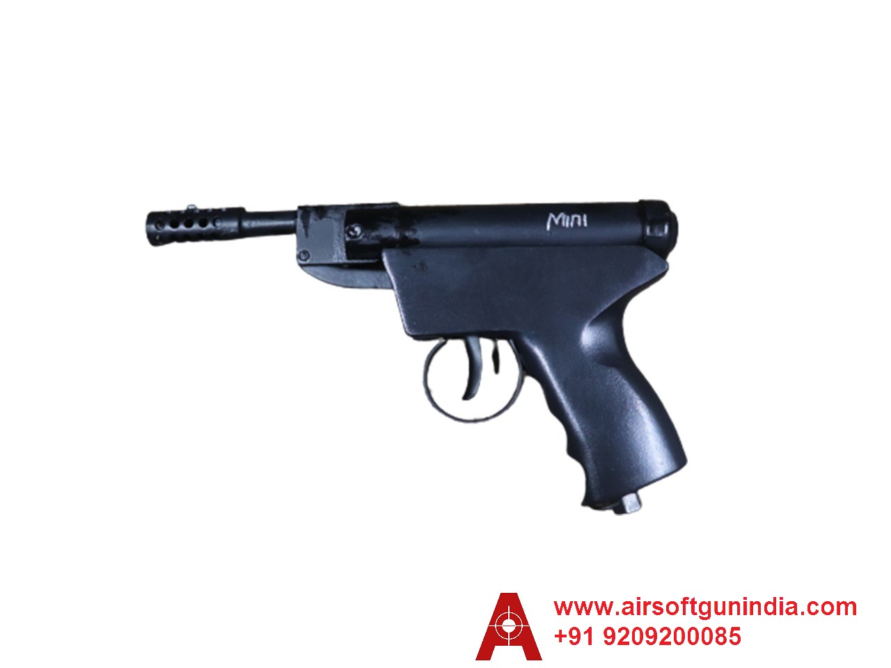 Mini Black Full Metal .177 Cal, 4.5mm Indian Single-shot Air Pistol by ...