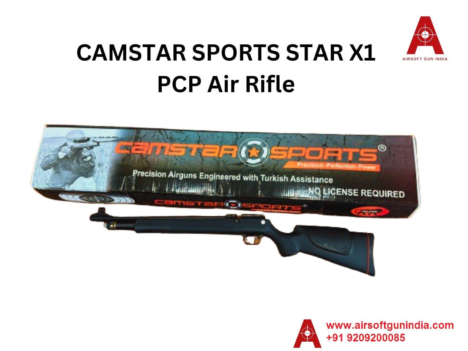 Camstar Sports Star X1 PCP Air Rifle - .177 Caliber, 820fps Velocity, 20 Joules Power