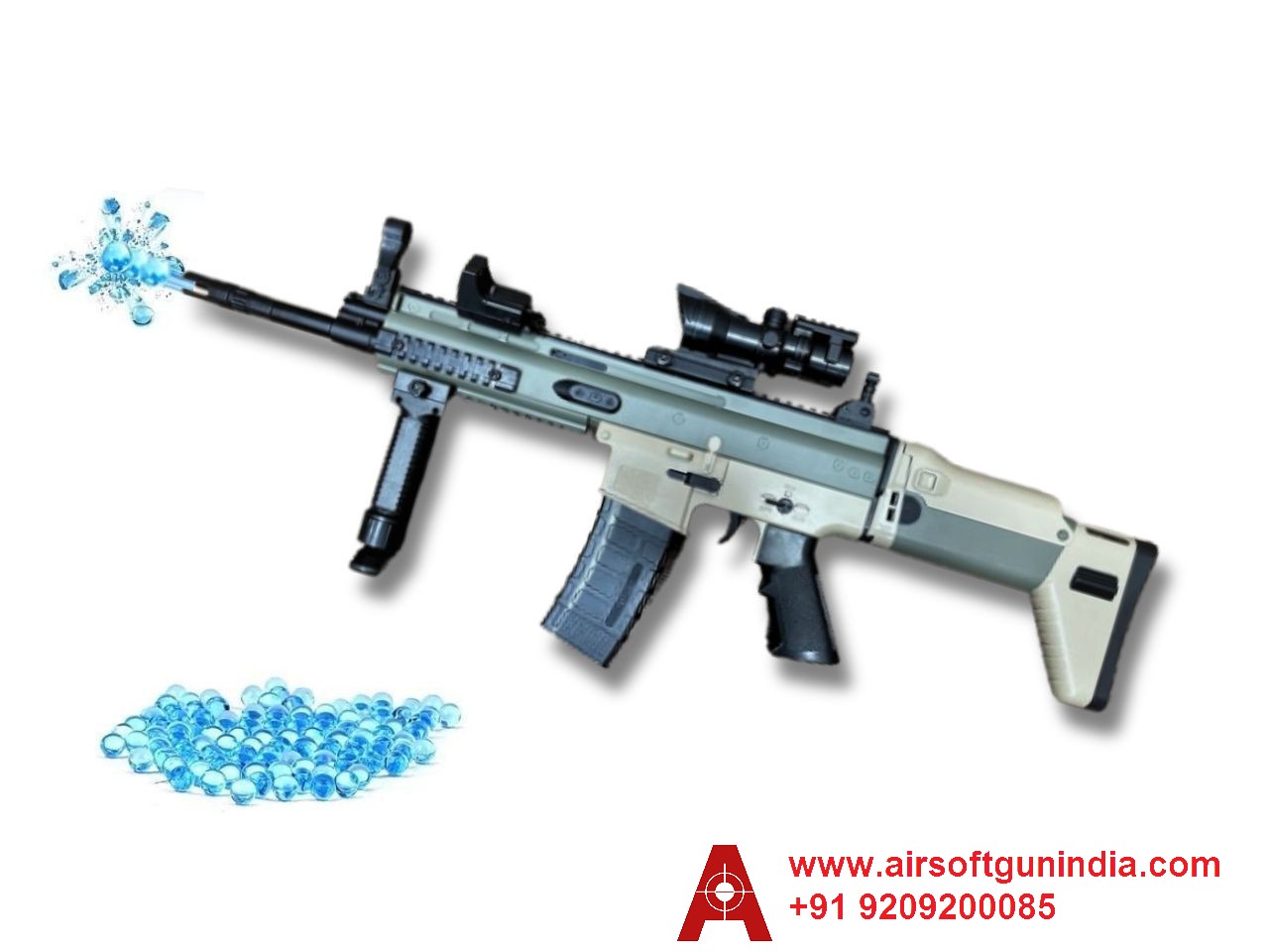 "SCAR-L Automatic Electric Gel Blaster: Dive into Water Warfare Fun!"