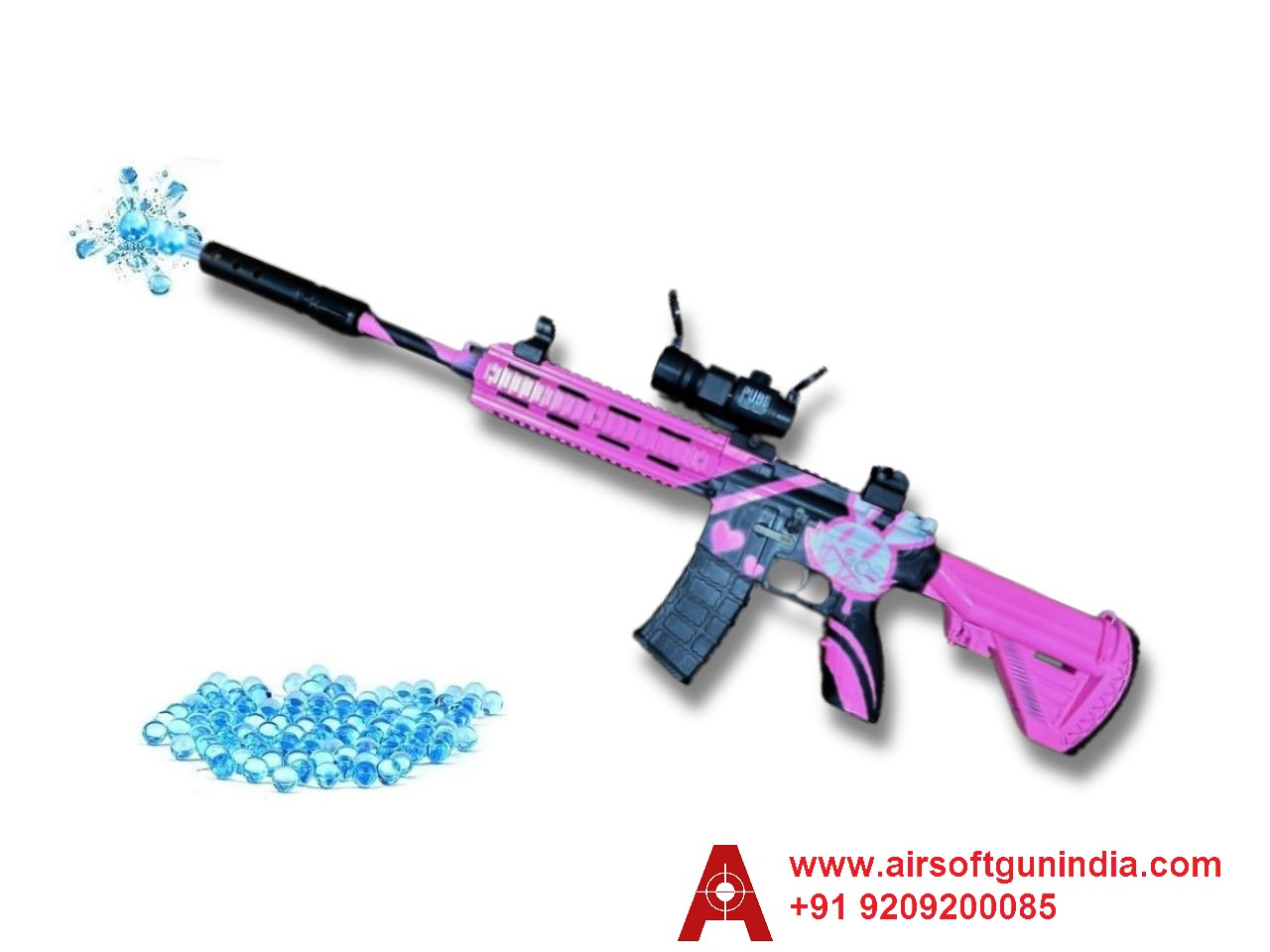 Unleash Fun with the M4 - PINK SHADE Automatic Electric Gel Blaster ...