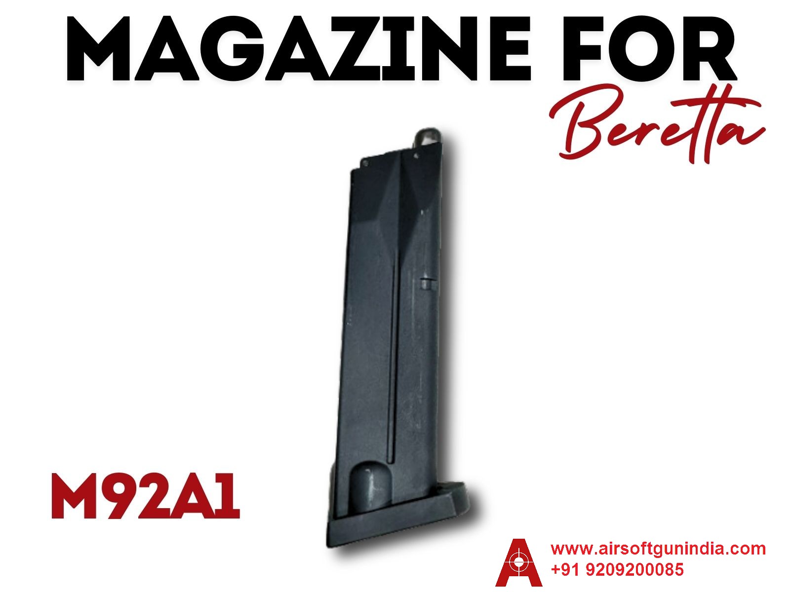 Beretta M92A1 and Beretta M9A3 Air Pistol Metal Magazine, 18rds By ...