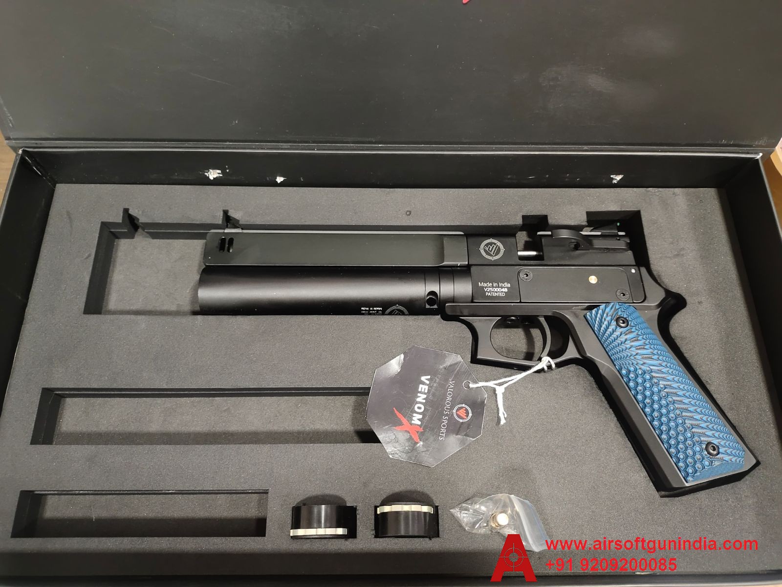 Buy now the Valorous Sports Venom X .177cal PCP Air Pistol Blue At ...